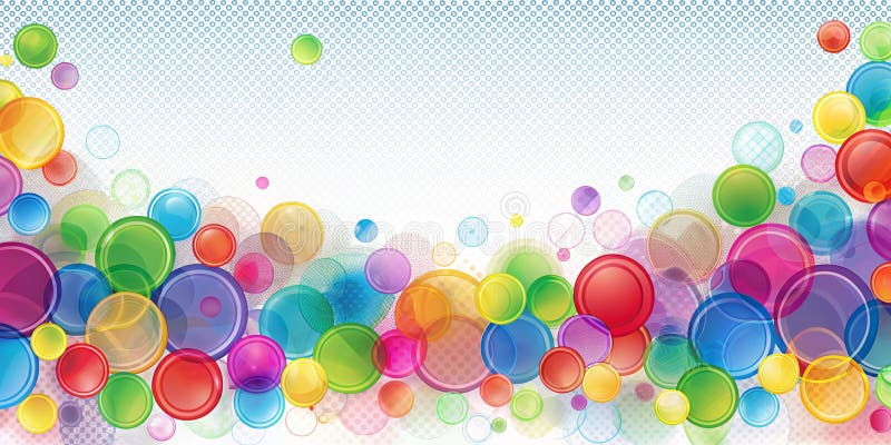 Circles of Different Colours on Transparant Back Ground AI-Created ...