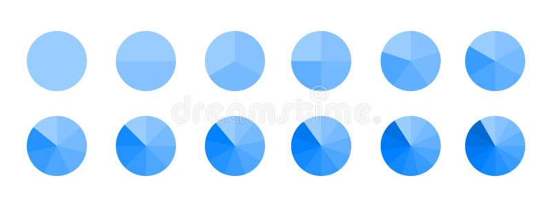 Circle Divided 12 Equal Segments Stock Illustrations – 17 Circle ...