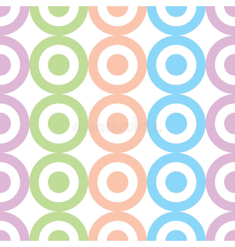 Circles and Dots Seamless Texture Stock Illustration - Illustration of ...