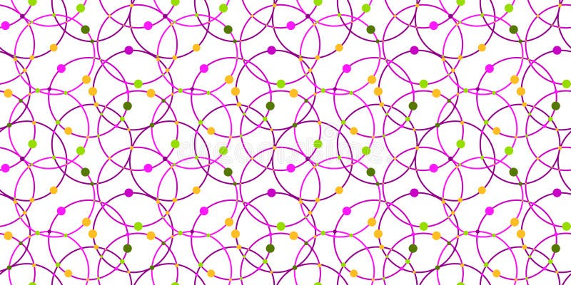 Linked Circles Presentation Template Stock Vector - Illustration of ...