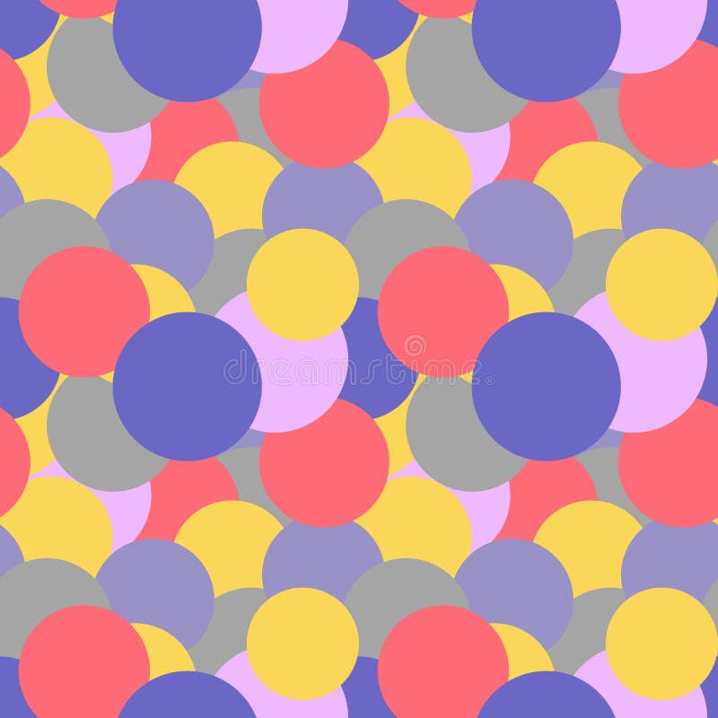 Circles Geometric Seamlless Background for Fabric, Paper, Tablecloth or ...