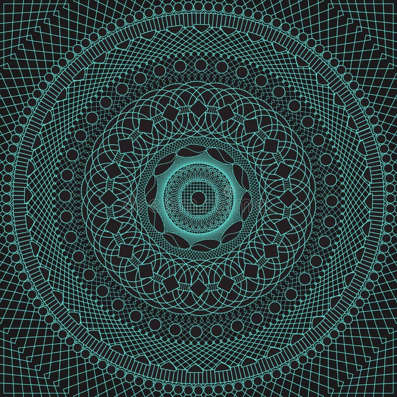 Circles Grid Stripped Seamless Pattern Stock Vector - Illustration of ...