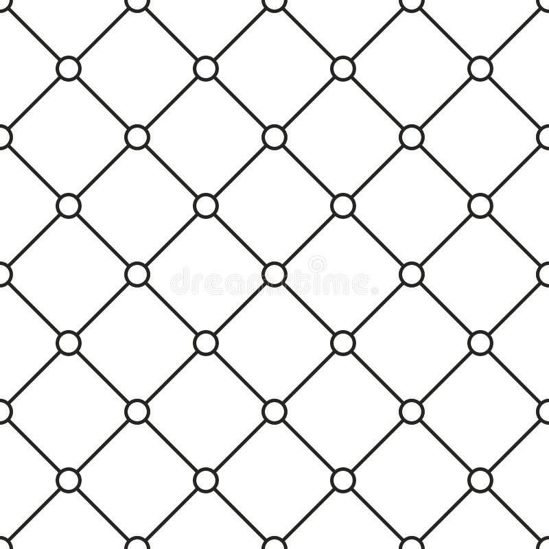 Circles Grid Stripped Seamless Pattern Stock Vector - Illustration of ...