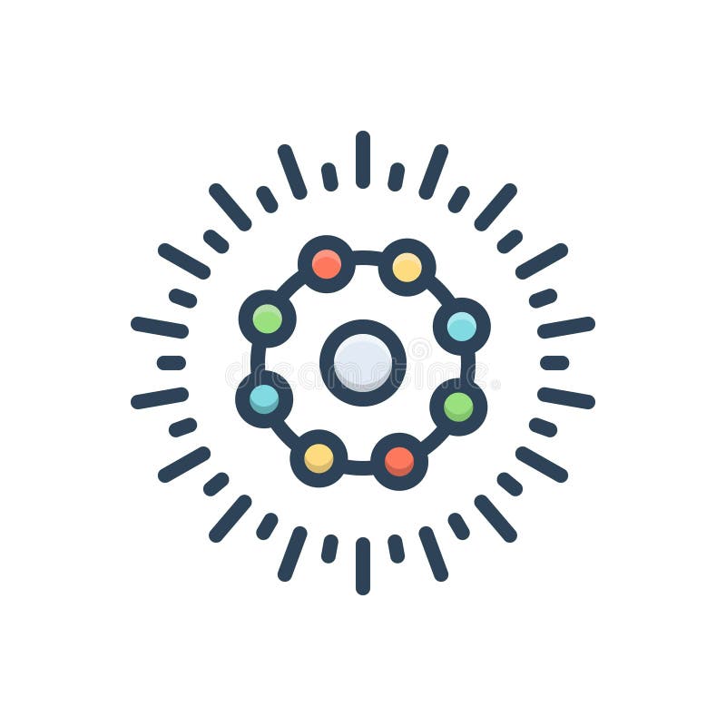 Color Illustration Icon for Circles, Circular and Sphere Stock ...