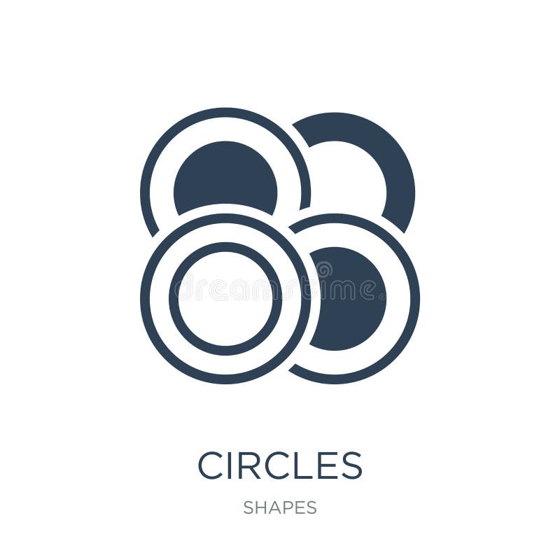 Circles Icon in Trendy Design Style. Circles Icon Isolated on White ...