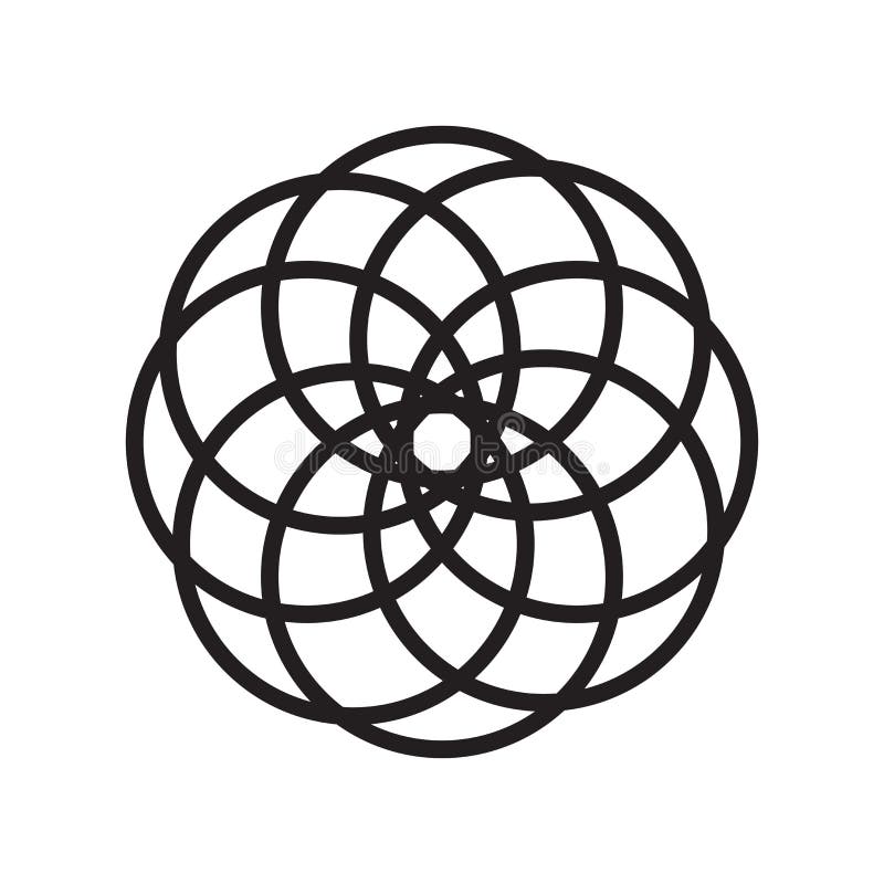 Circles Icon Vector Sign and Symbol Isolated on White Background Stock ...