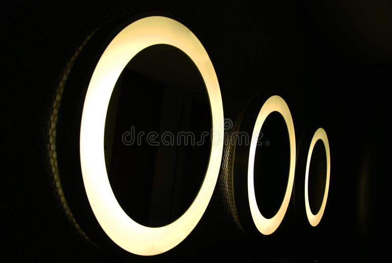 Contrast Circles in Yellow and Blue Hues, Background Stock Photo ...