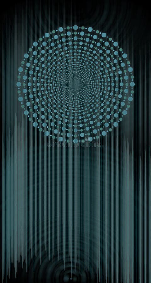 Circles and Lines Composition Stock Illustration - Illustration of ...