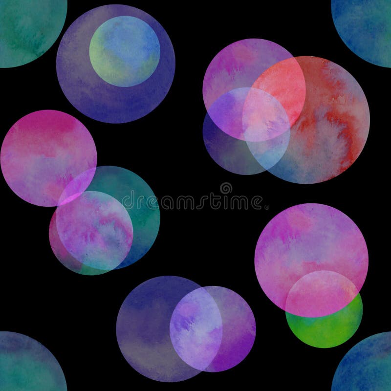 Polka Dot Multi-colored Watercolor Seamless Pattern. Abstract ... Polka Dot Multi-colored Watercolor Seamless Pattern. Abstract ...