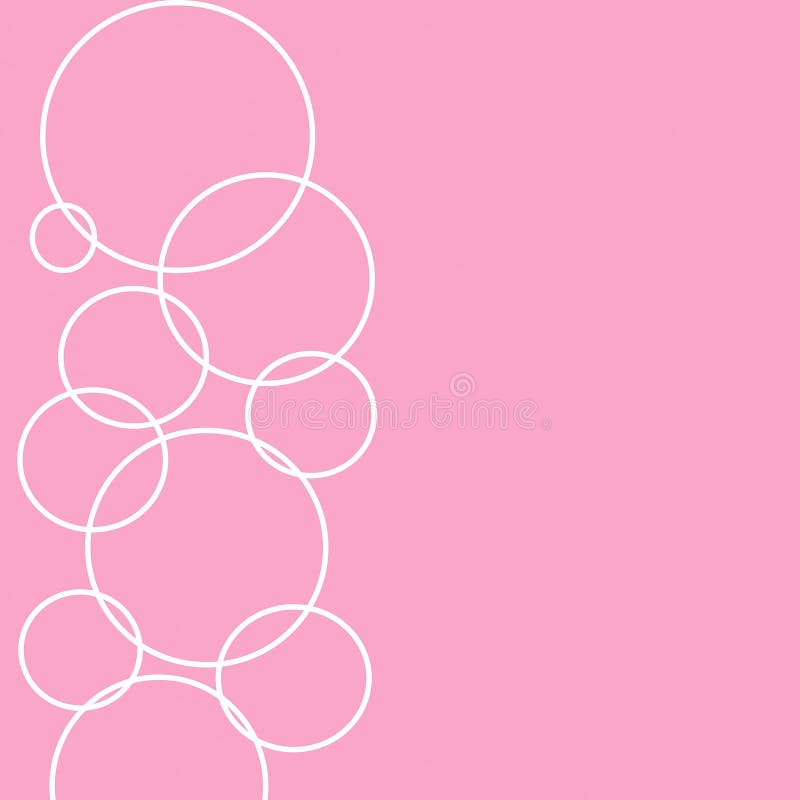 Circles Pattern Drawn on Abstract Pink Background, Graphic Design ...