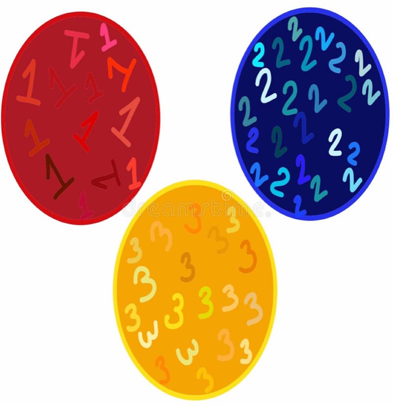 3 Circles of Primary Colors Stock Illustration - Illustration of ...