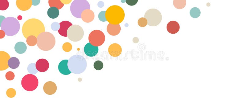Circles Random Color Background Vector, Abstract Round Blobs Overlap ...