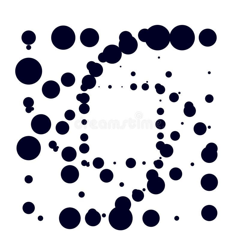 Circles Random, Scattered Shapes Element Stock Vector - Illustration of ...