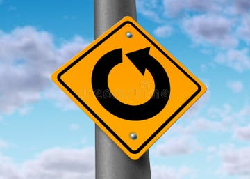 In Circles Return Confused Decision Time Direction Stock Illustration ...