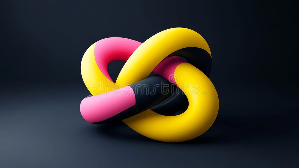 Circles and Rings Intersecting. Concept Icon of Circles and Rings Stock ...