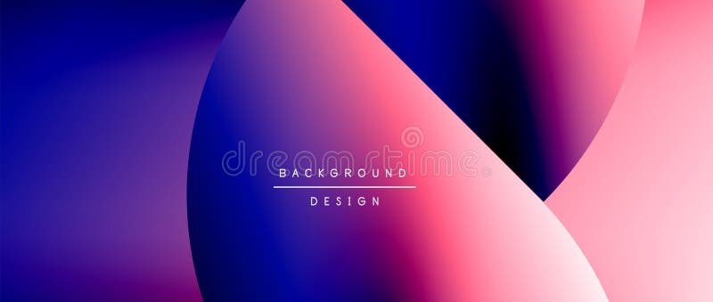 Circles and Round Shapes with Gradients. Minimal Abstract Background ...