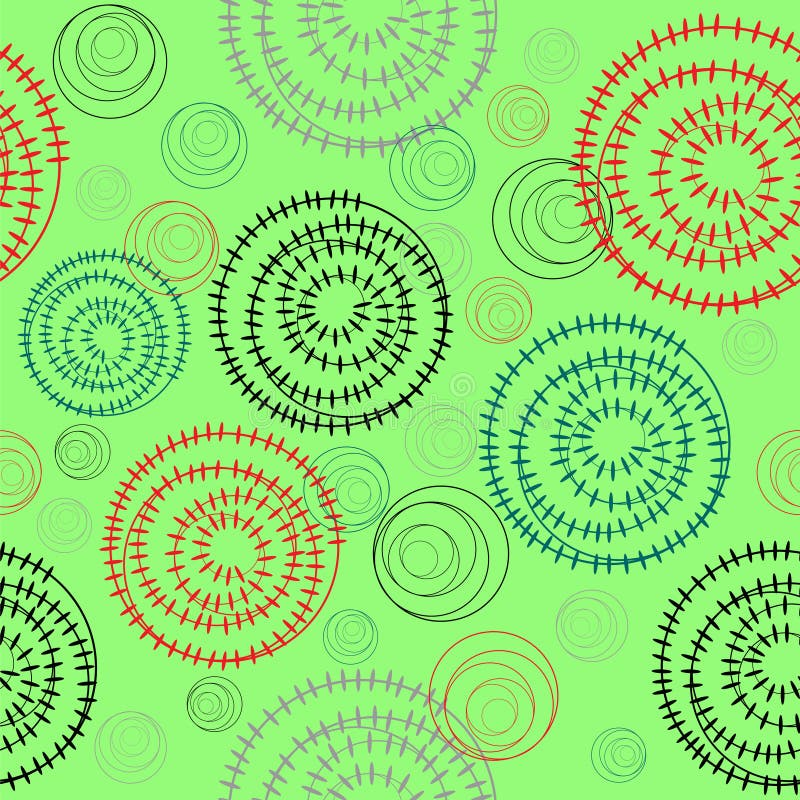 Retro Fun Dotted Circles Pattern Stock Vector - Illustration of ...