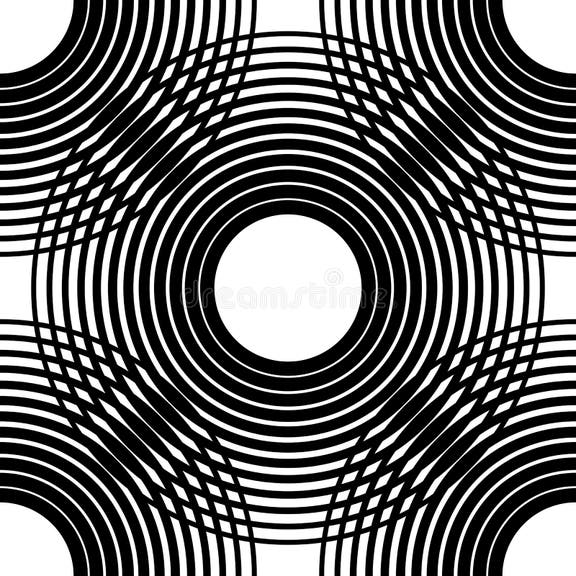 Circles Seamless Pattern. Background with Grid, Mesh of Intersecting ...