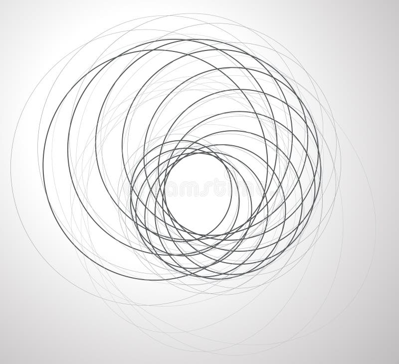 Circles Spiral Abstract Layout Background Design Stock Vector ...
