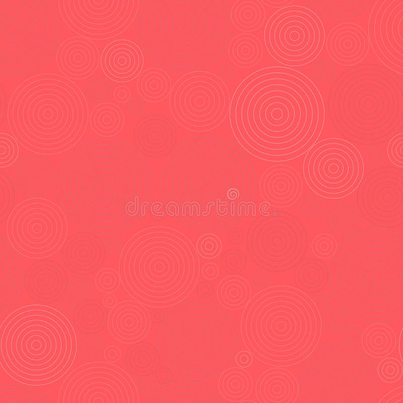 Rose Pink Circles Spirals Vector Seamless Pattern. Circles from Edges ...