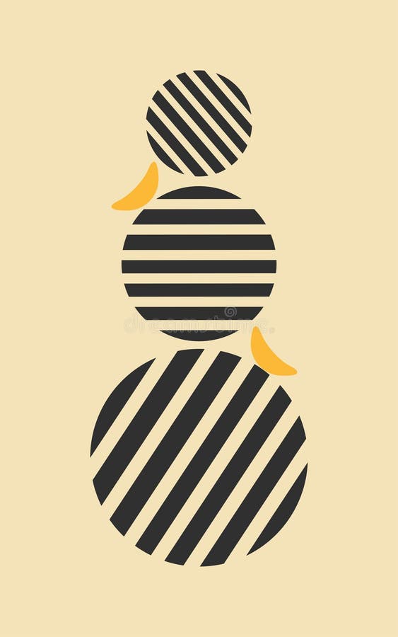 Circles Standing on Top of Each Other, Pyramid of Circles. Vector ...