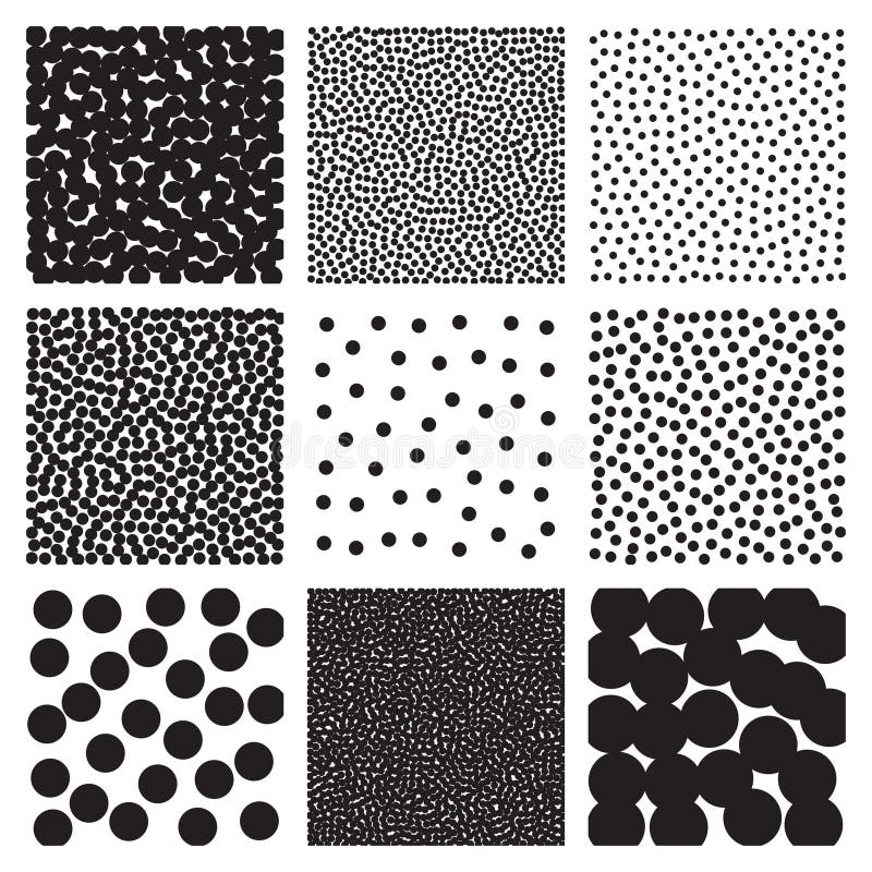 Circles Stippled Pattern Backgrounds. Vector Abstract Backgrounds ...