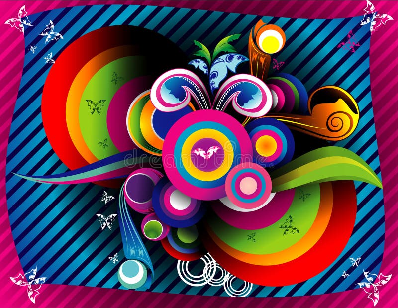 Circles vector composition stock vector. Illustration of frame - 6198286