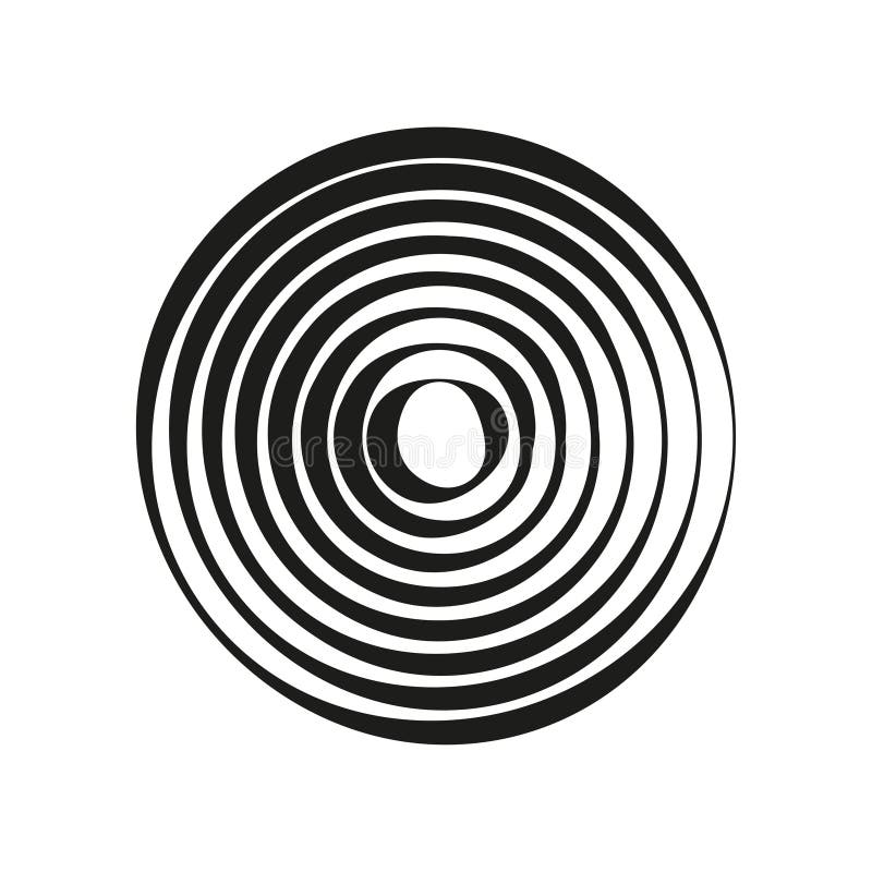 Circles Zoom Brush. Vector Illustration Stock Vector - Illustration of ...