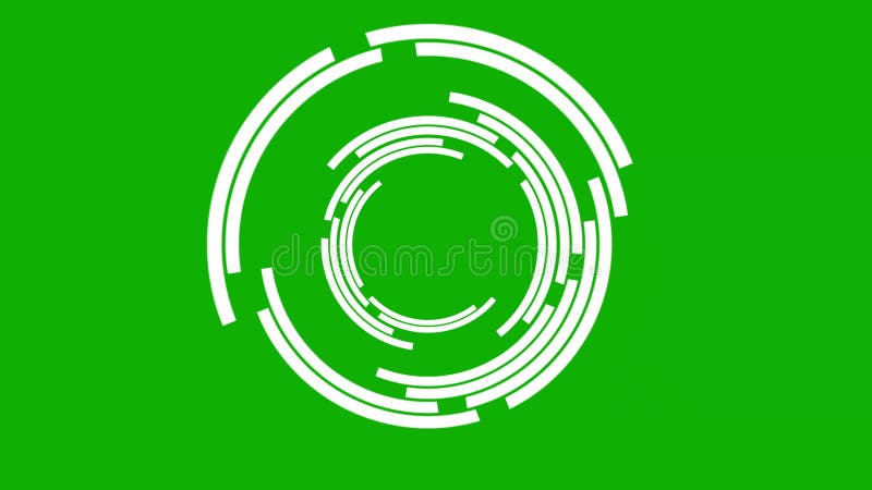 Circling Digital Arcs Motion Graphics with Green Screen Background ...