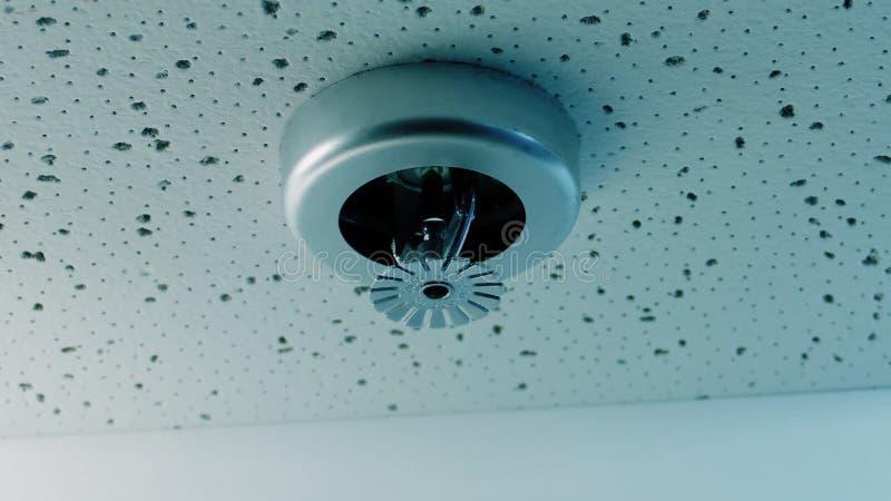 Sprinkler on Ceiling, Fire Protection Stock Footage - Video of offices ...