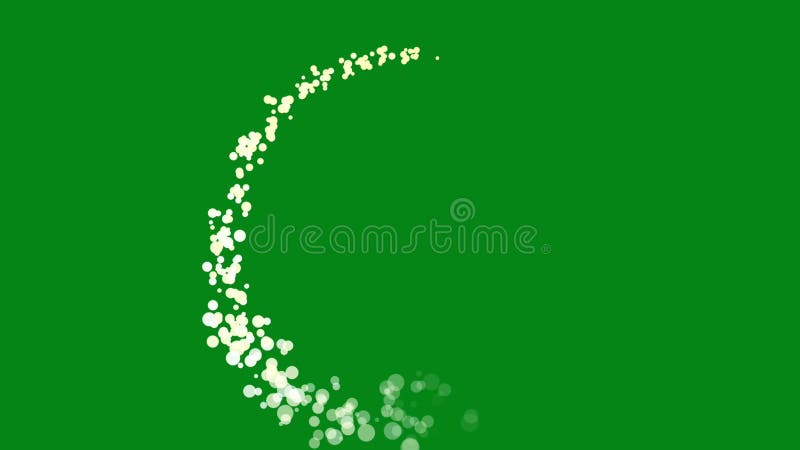 Circling White Particles with Green Screen Background Stock Footage ...