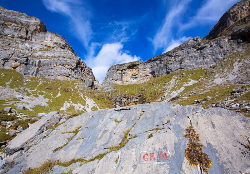 Circo De Soaso in Ordesa Valley Aragon Pyrenees Spain Stock Image ...