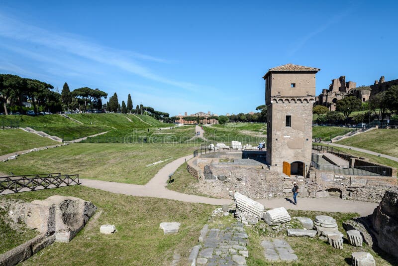 Circo Massimo in Rome, Italy Editorial Image - Image of saint, city ...