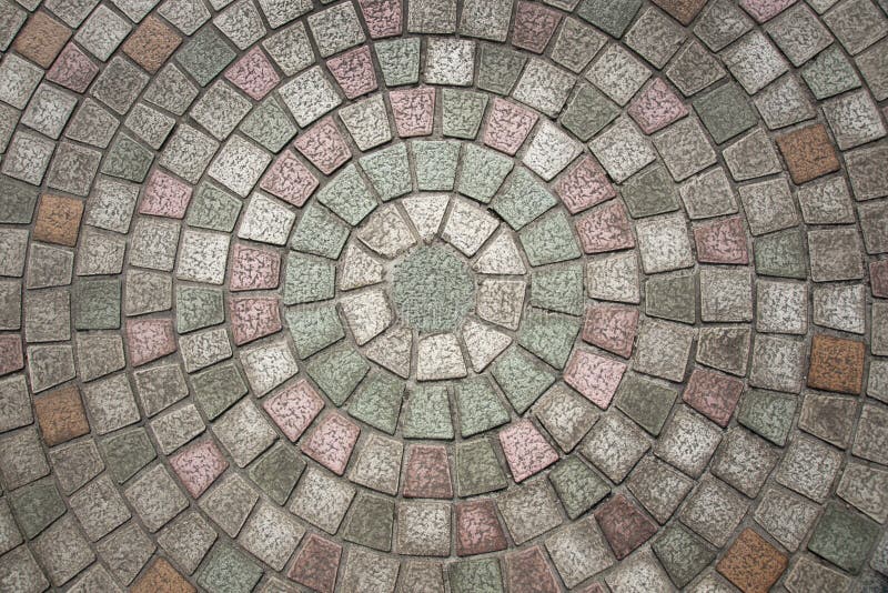 Cobblestone Circle Pattern stock photo. Image of circles - 107556
