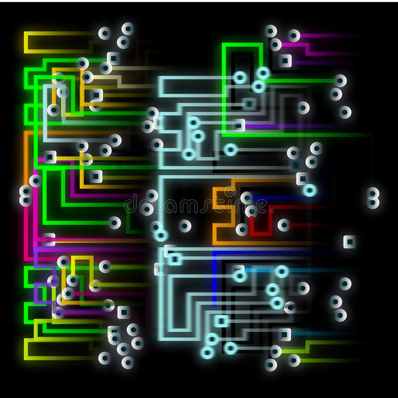 Circuit, Abstract Background Stock Illustration - Illustration of ...