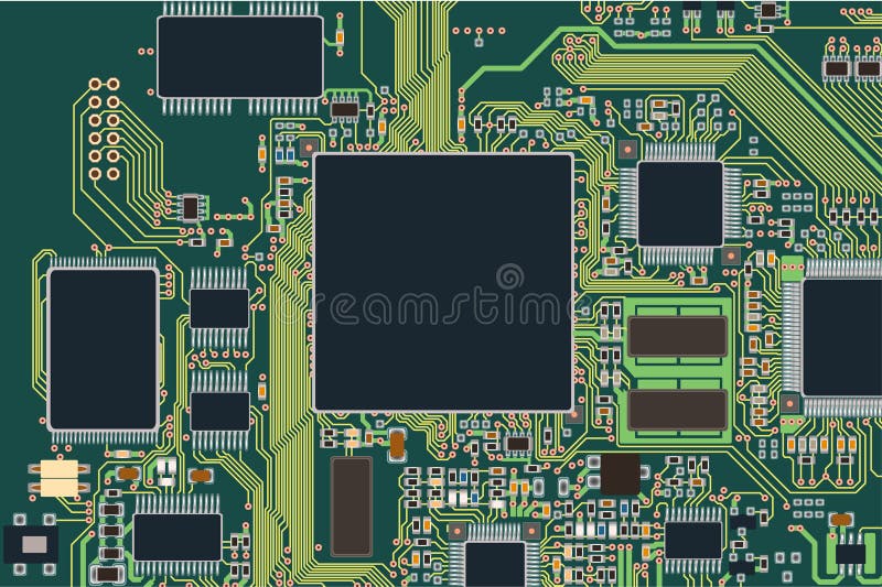 Computer Circuit Board Stock Illustrations – 87,057 Computer Circuit ...