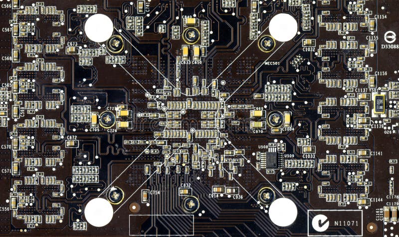 Circuit Board stock image. Image of brown, technology - 19340953