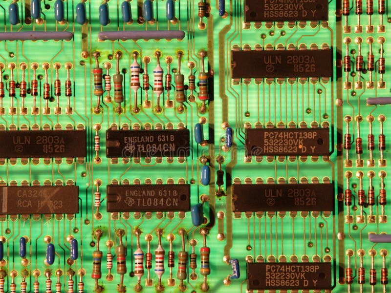 IC Die uncovered stock image. Image of component, server - 15988021