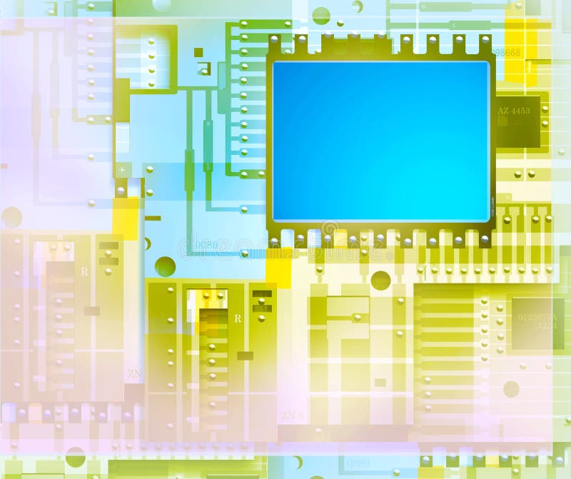 Circuit board stock illustration. Illustration of circuit - 3994517