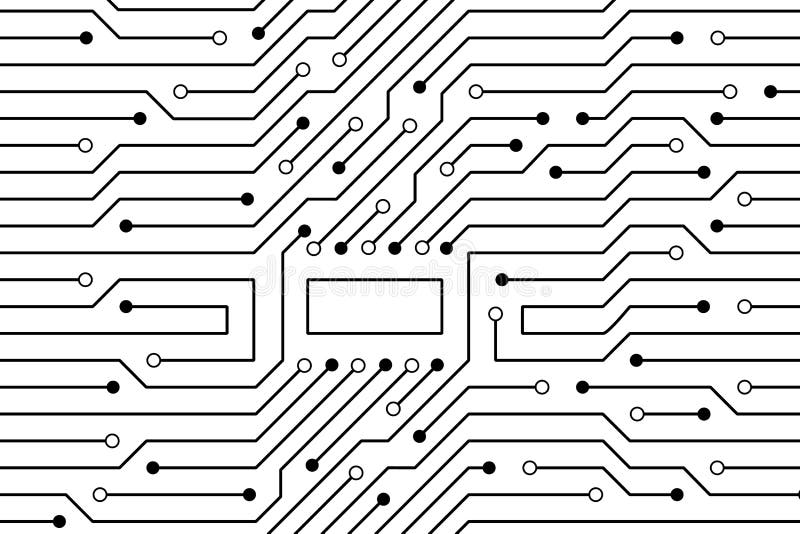 Circuit Board Abstract Technology Geometric Shape on White Background ...