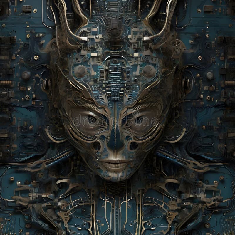A Circuit Board Alien by Parametric Design and Abstract Horror by ...
