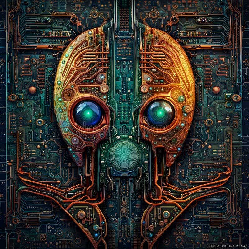 A Circuit Board Alien by Parametric Design and Abstract Horror by ...