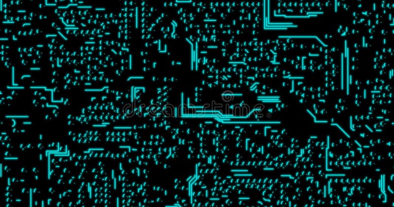 Circuit Board Animation Loop Video with Transparent Background Alpha ...