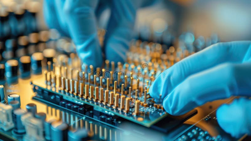 The Circuit Board Assembly.AI Generated Image Stock Image - Image of ...