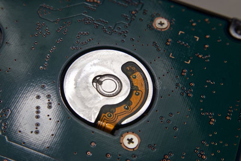Circuit Board on the Back of a Hard Drive Stock Image - Image of ...