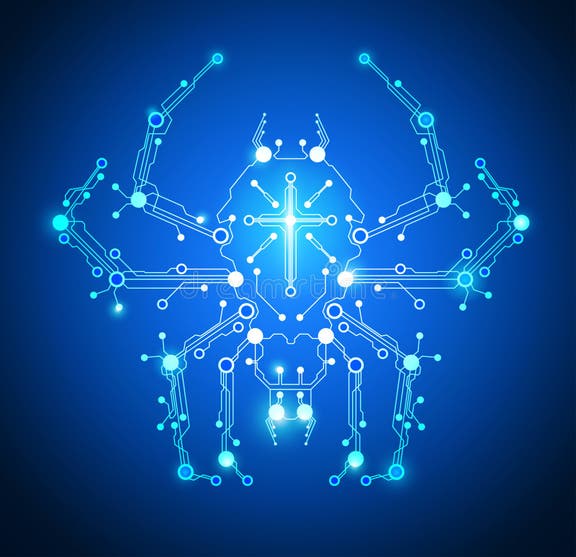 Circuit Spider Stock Illustrations – 564 Circuit Spider Stock ...