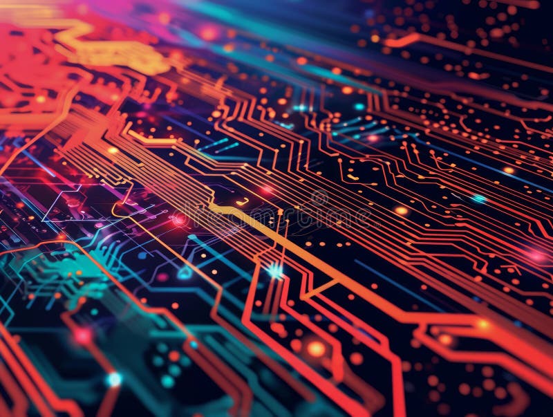Circuit Board Background. Electronic Computer Hardware Technology Stock ...