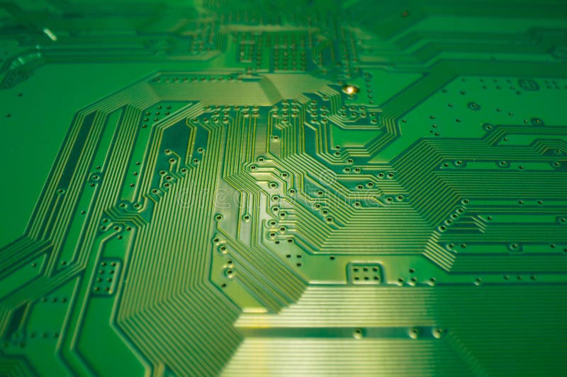 Circuit Board. Circuit Technological Electronic Plate with Roads and ...
