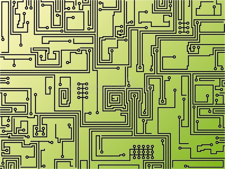 Electricity Circuit Board Drawing Stock Illustrations – 1,026 ...