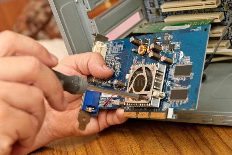 Computer Repair Service stock image. Image of protection - 19568581